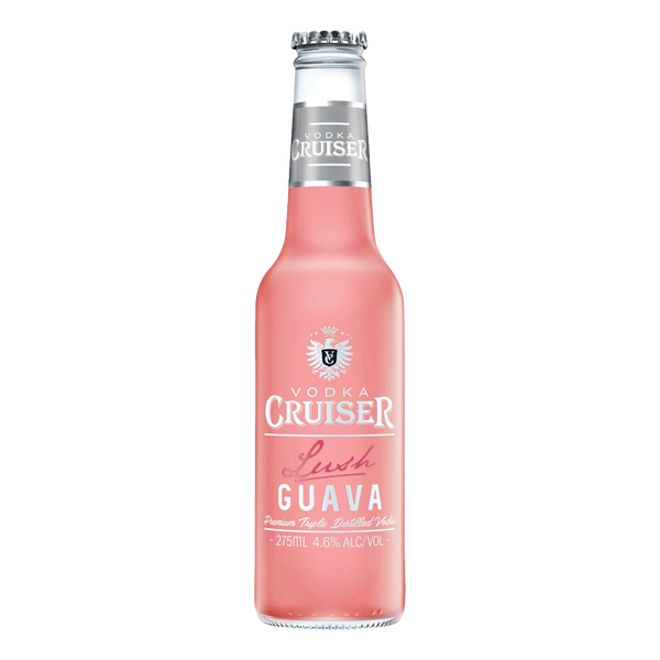 Vodka Cruiser Lush Guava 275ml Bottle Single - Camperdown Cellars