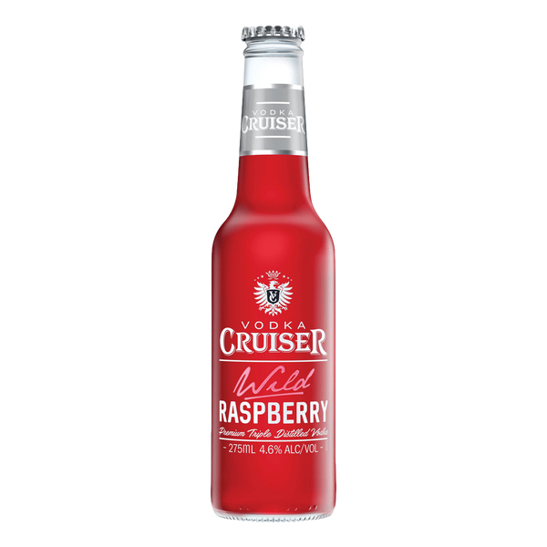 Vodka Cruiser Wild Raspberry 275ml Bottle Single - Camperdown Cellars