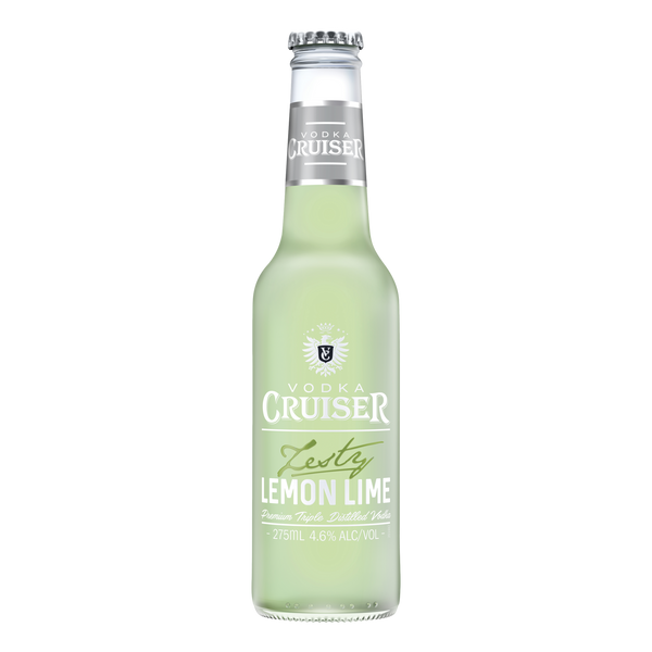 Vodka Cruiser Zesty Lemon Lime 275ml Bottle Case of 24 - Camperdown Cellars