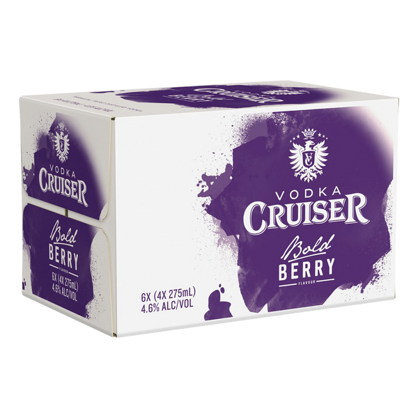 Vodka Cruiser Bold Berry Blend 275ml Bottle Case of 24 - Camperdown Cellars